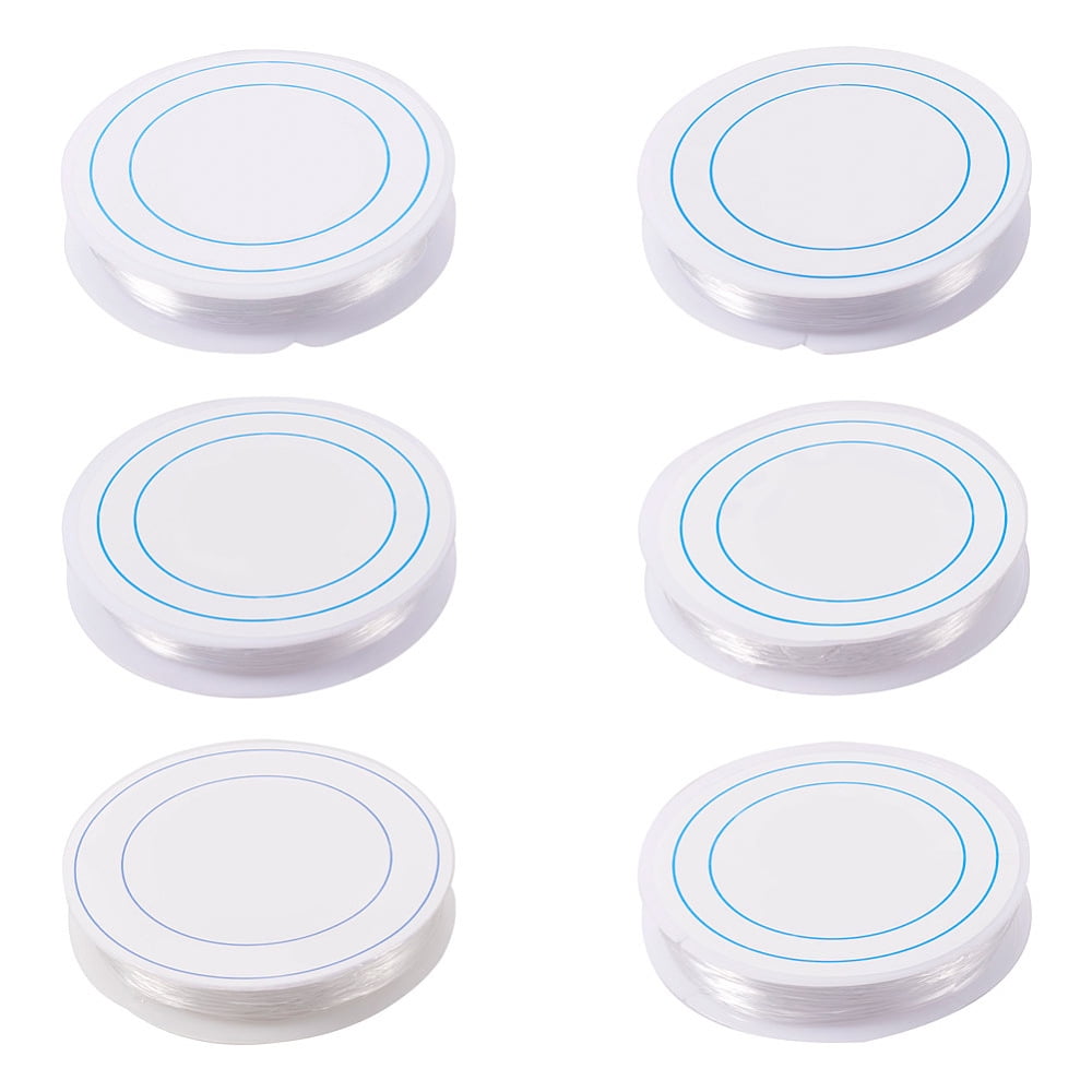 6 Rolls 6 Styles Elastic Crystal Thread Round Clear 0.4~1mm 1 roll ...