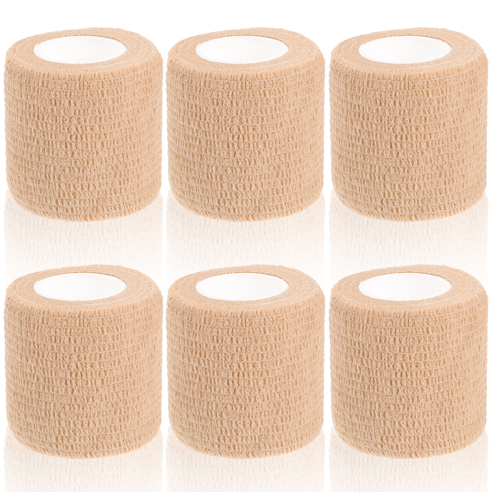 6 Rolls Athletic Tape Medical Large Bandages for Wounds Sports Fitness ...