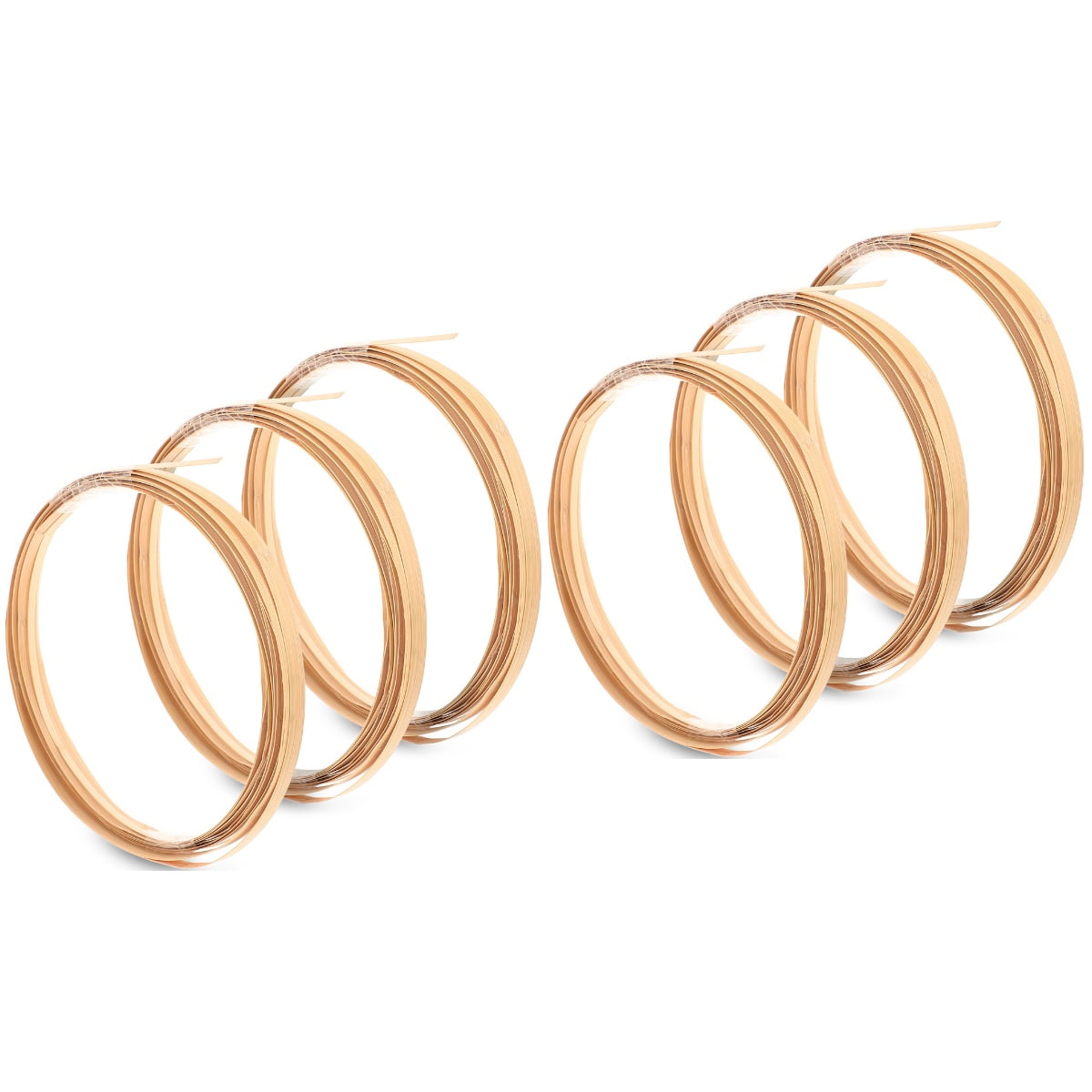 6 Rolls Bamboo Strips Hamper Bamboo Slats Bamboo Weaving Strips ...