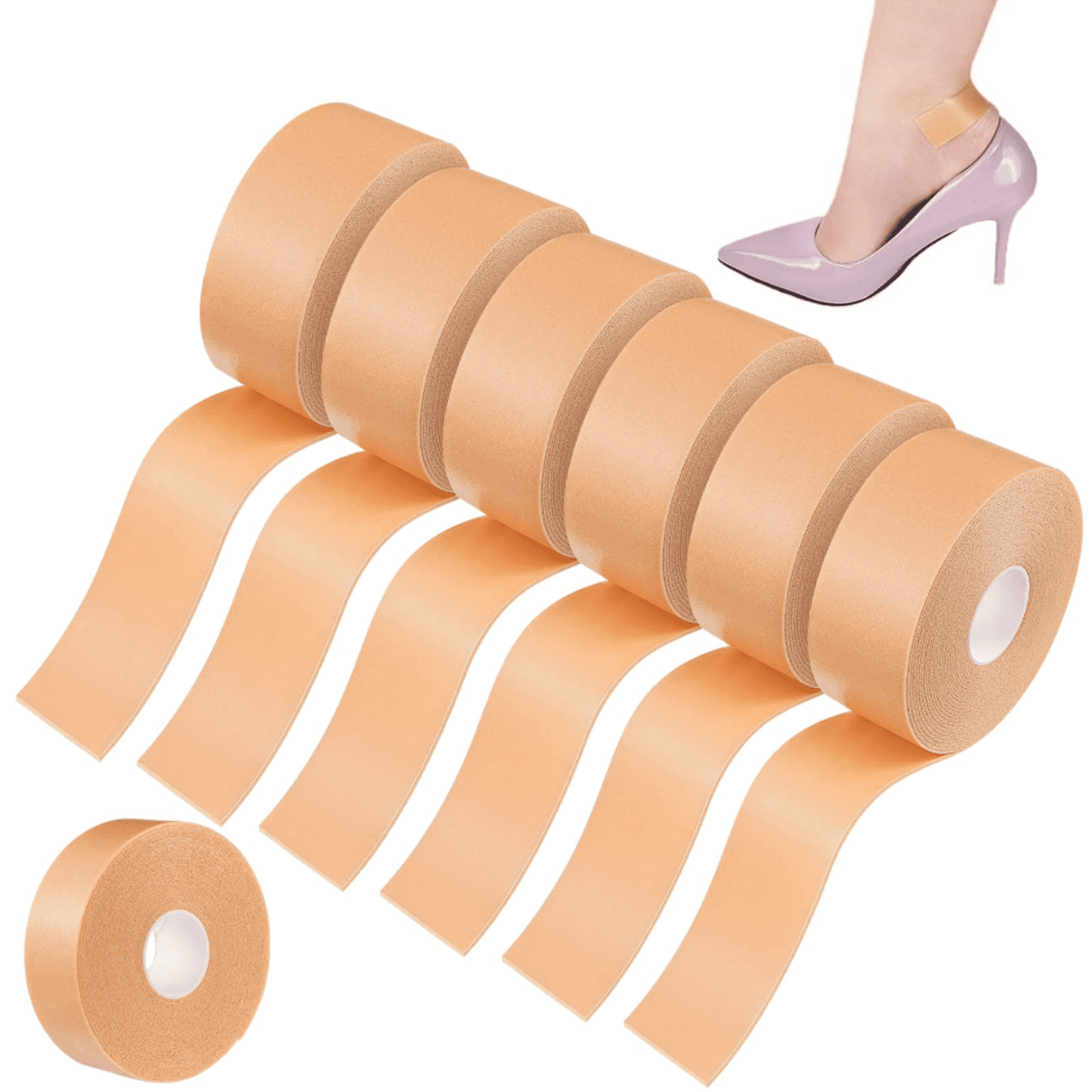 6 Rolls Blister Prevention Tape Adhesive Pad Toe Tape Anti-wear Heel ...