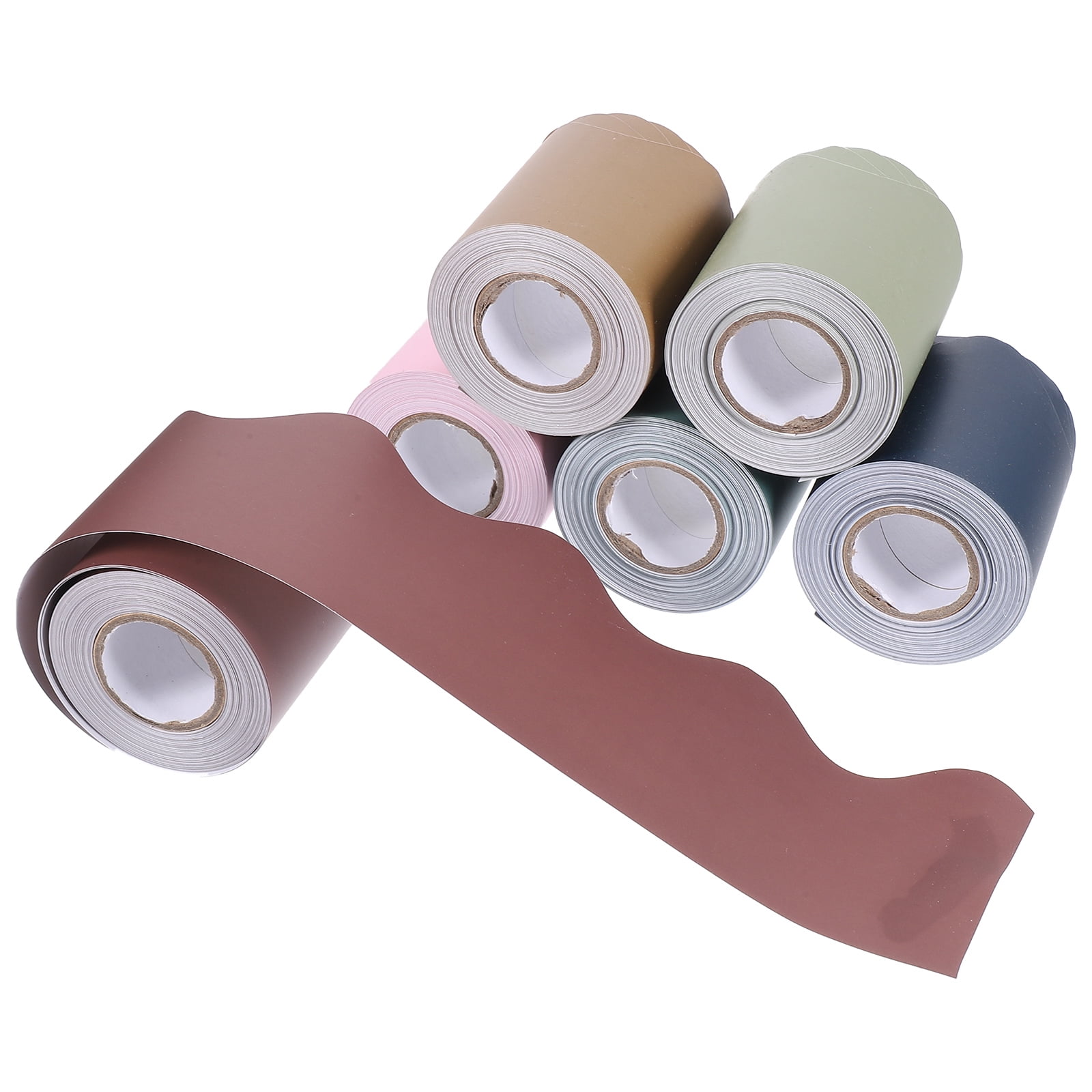 Hemoton 6 Rolls Bulletin Board Border Trims Scalloped Border Decors ...