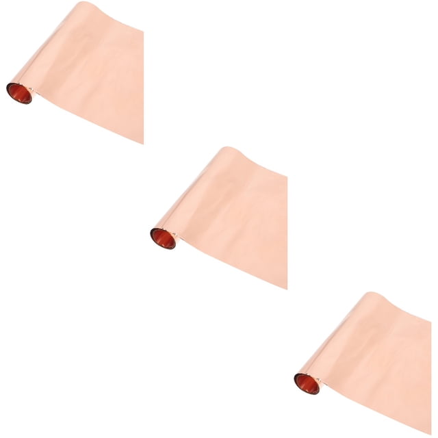 6 Rolls Copper Sheet 0.01mm Thickness Copper Foil Plate Craft Pure ...
