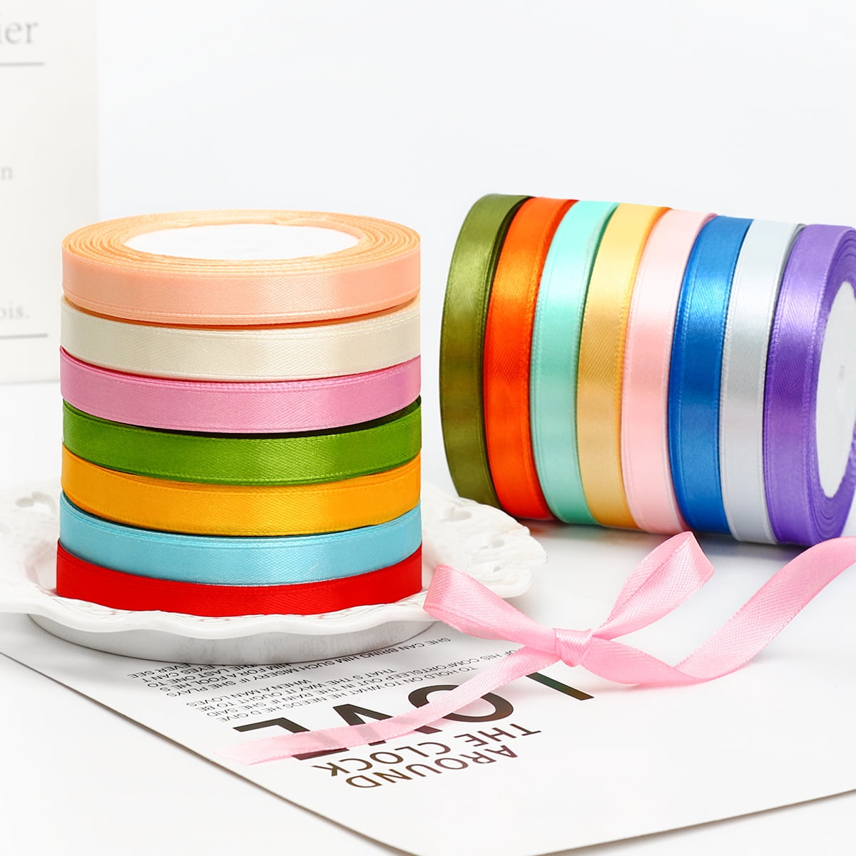 MERRYHAPY Craft Ribbons for Gifts and Decorations Made of Polyester ...