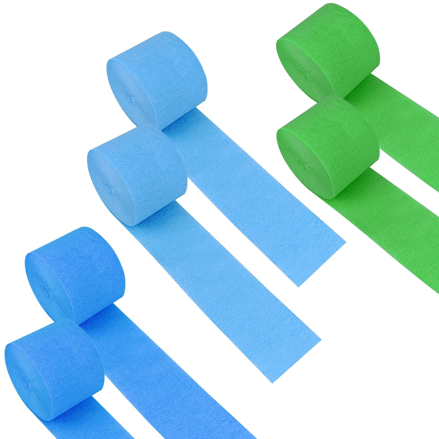 6 Rolls Crepe Paper KEF16 Streamers, 492ft Crepe Paper Roll for ...