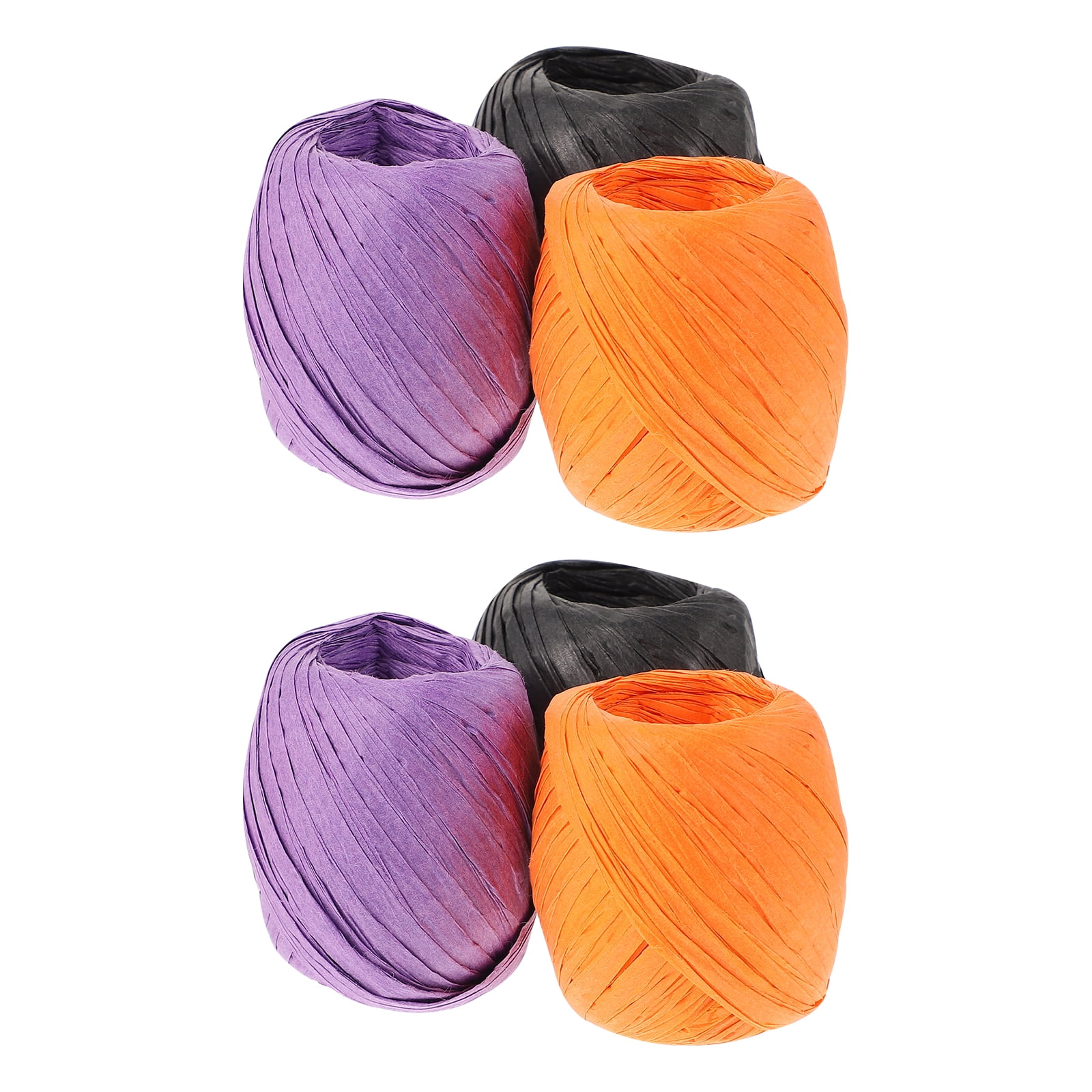 6 Rolls DIY Wrapping Raffia Ribbon Craft Halloween Gift Wrapping ...