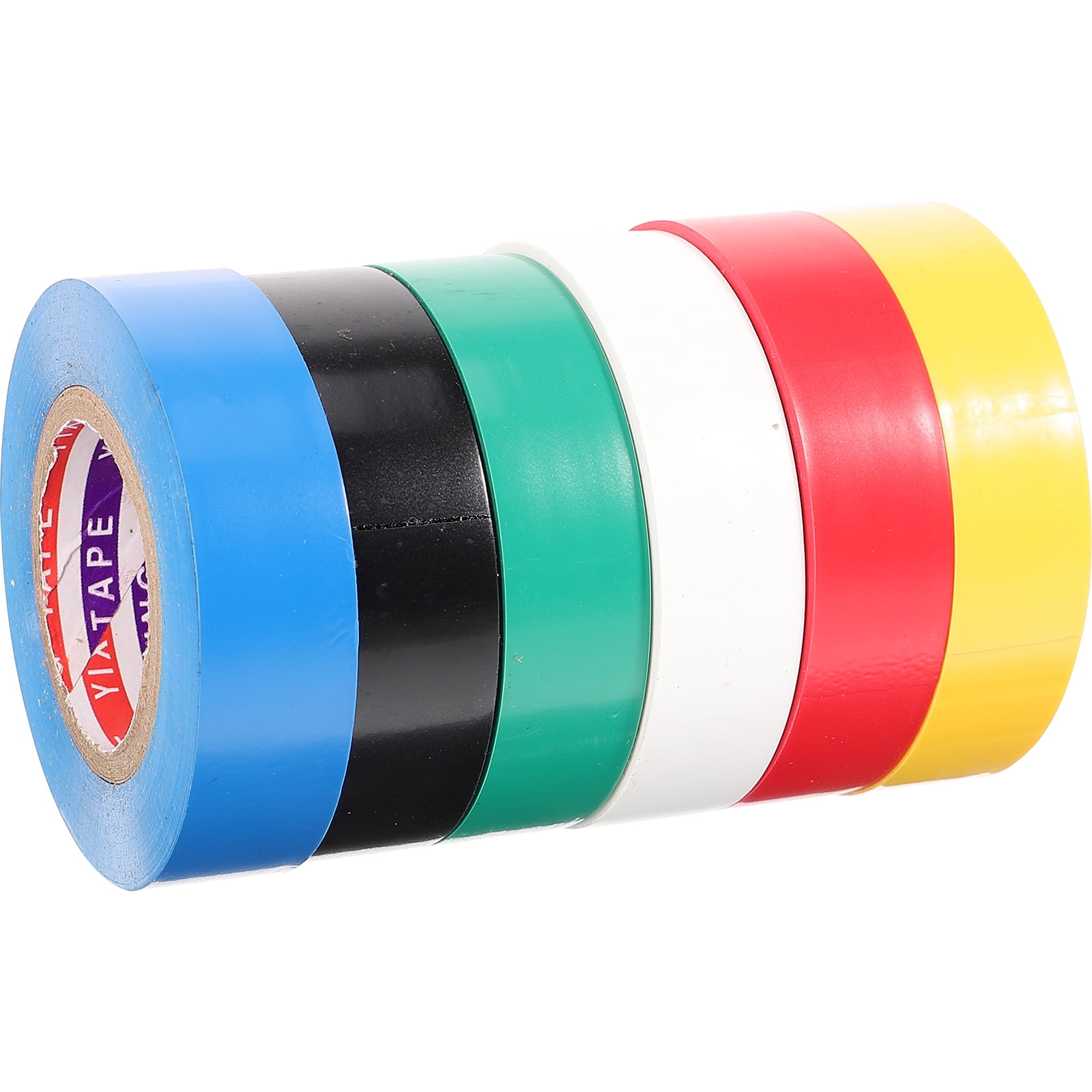 6 Rolls Electrical Insulating Tape 6-piece Pack Duct Insulation Colored ...