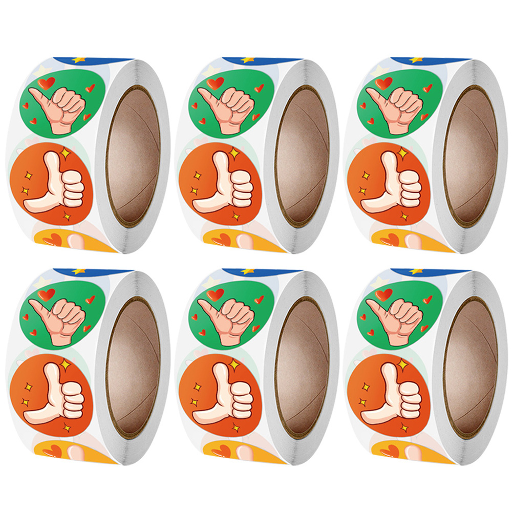 6 Rolls Encourage Label Reward Decals Classroom Positive Stickers ...