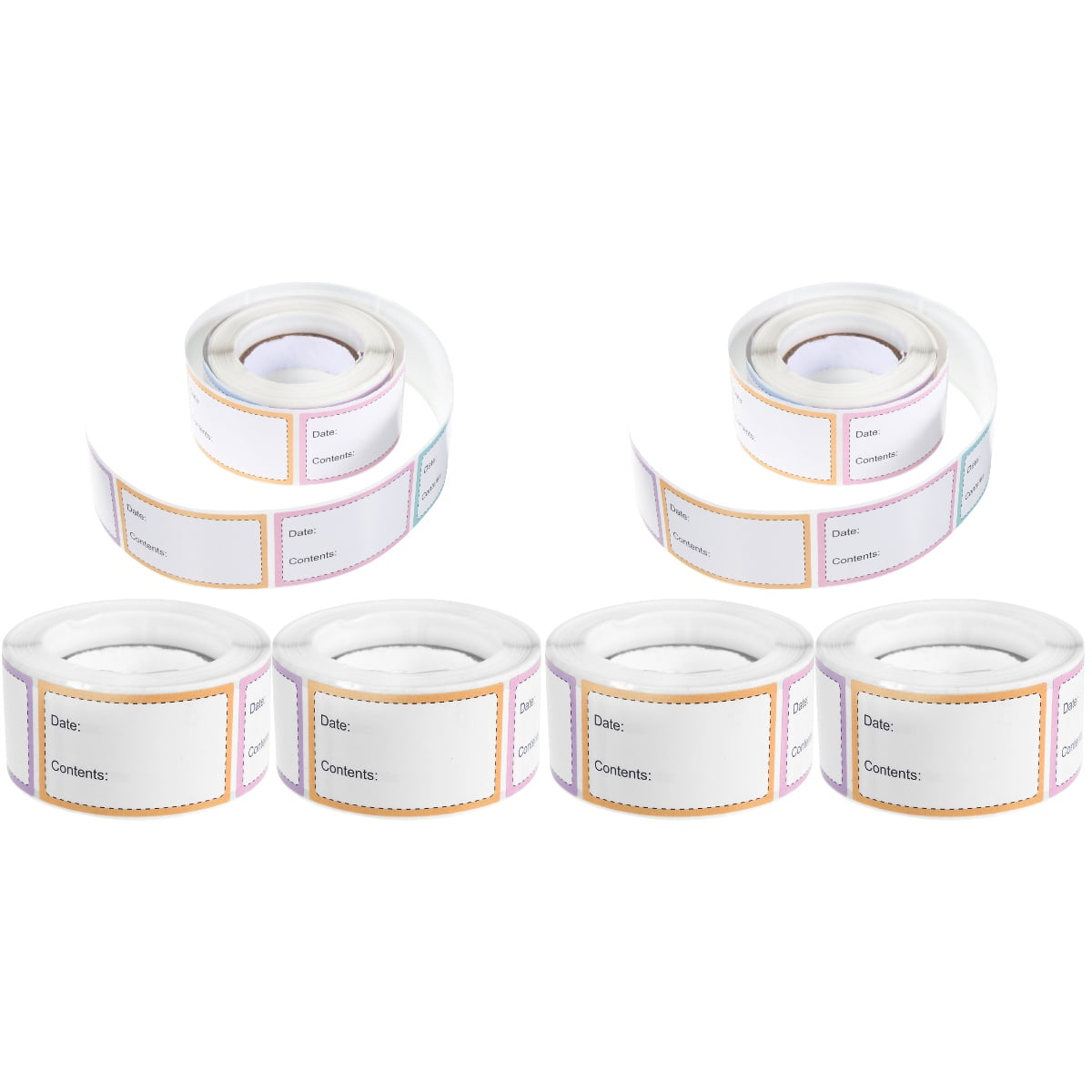 CIMAXIC Removable Adhesive Food Labels, Multi-Color for Jars, Home ...