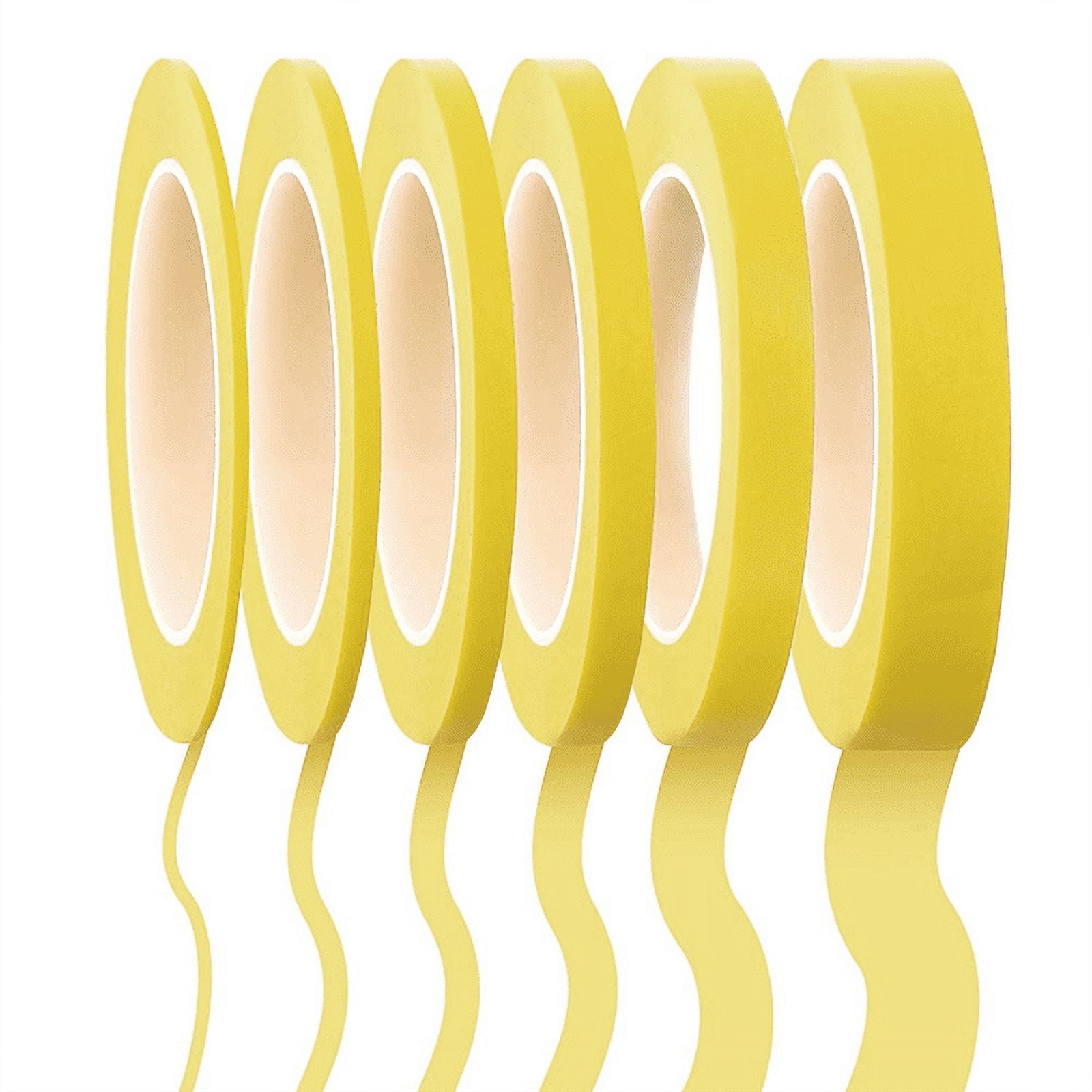 6 Rolls Fine Line Tape 1/16,7/10,1/8,1/4,1/2,3/4 Inch x 55Yard ...