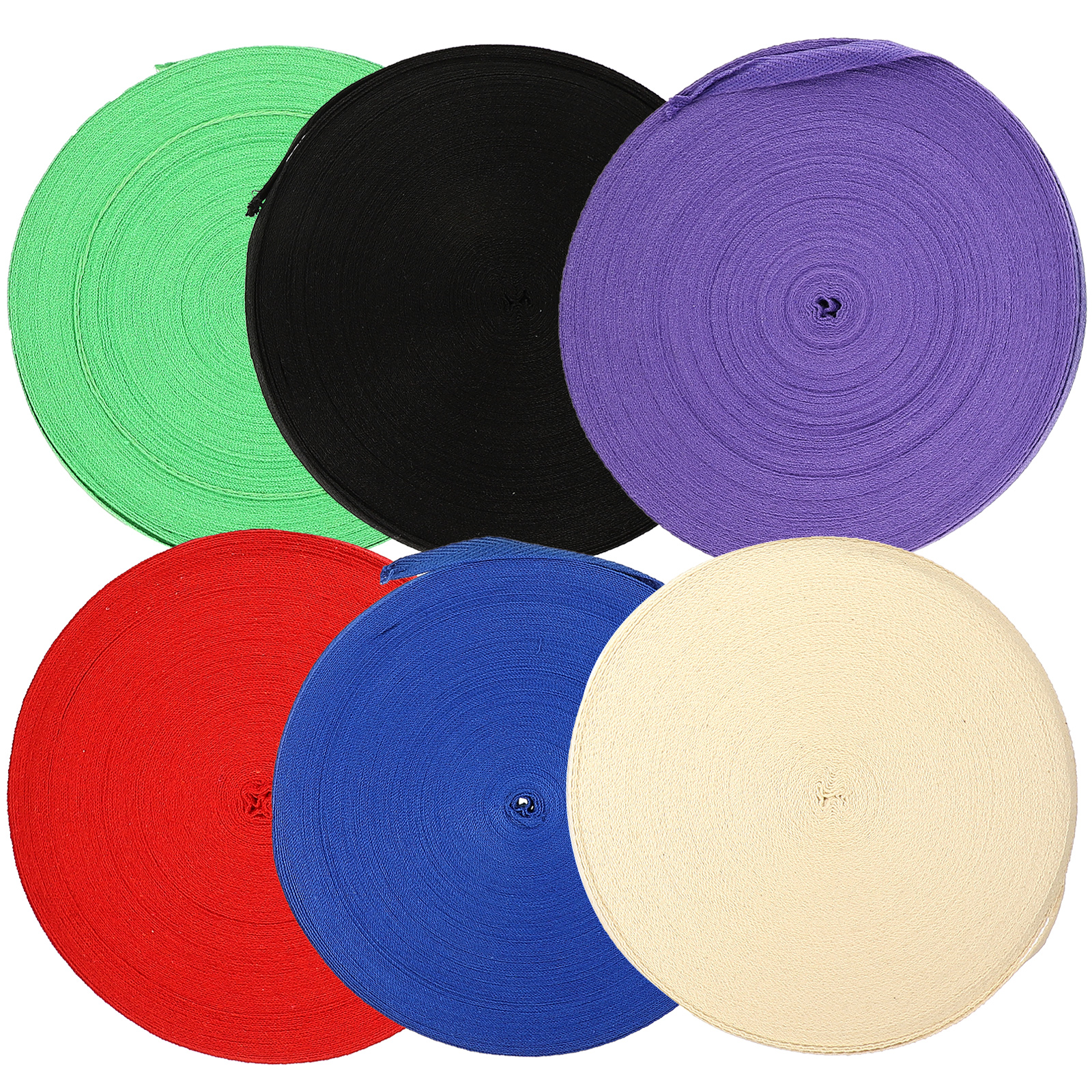 6 Rolls Herringbone Webbing The Tape Ribbon DIY Clothing Materials ...