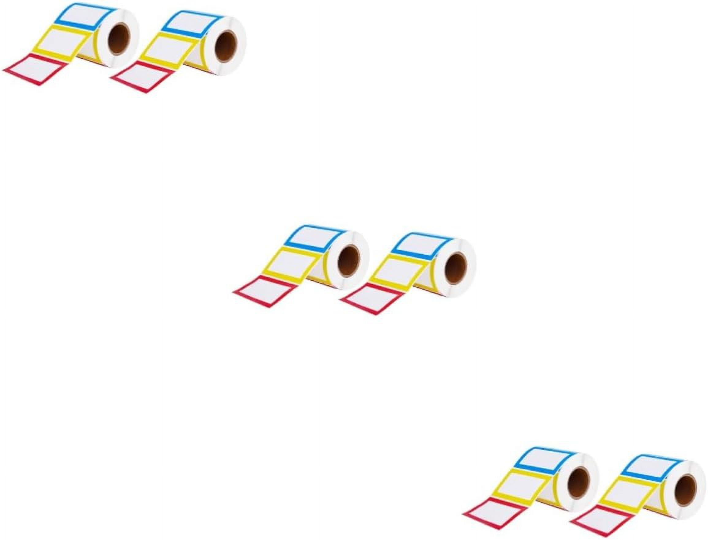 6 Rolls Label Sticker Color Stickers Blank Labels Stickers Name Tags ...