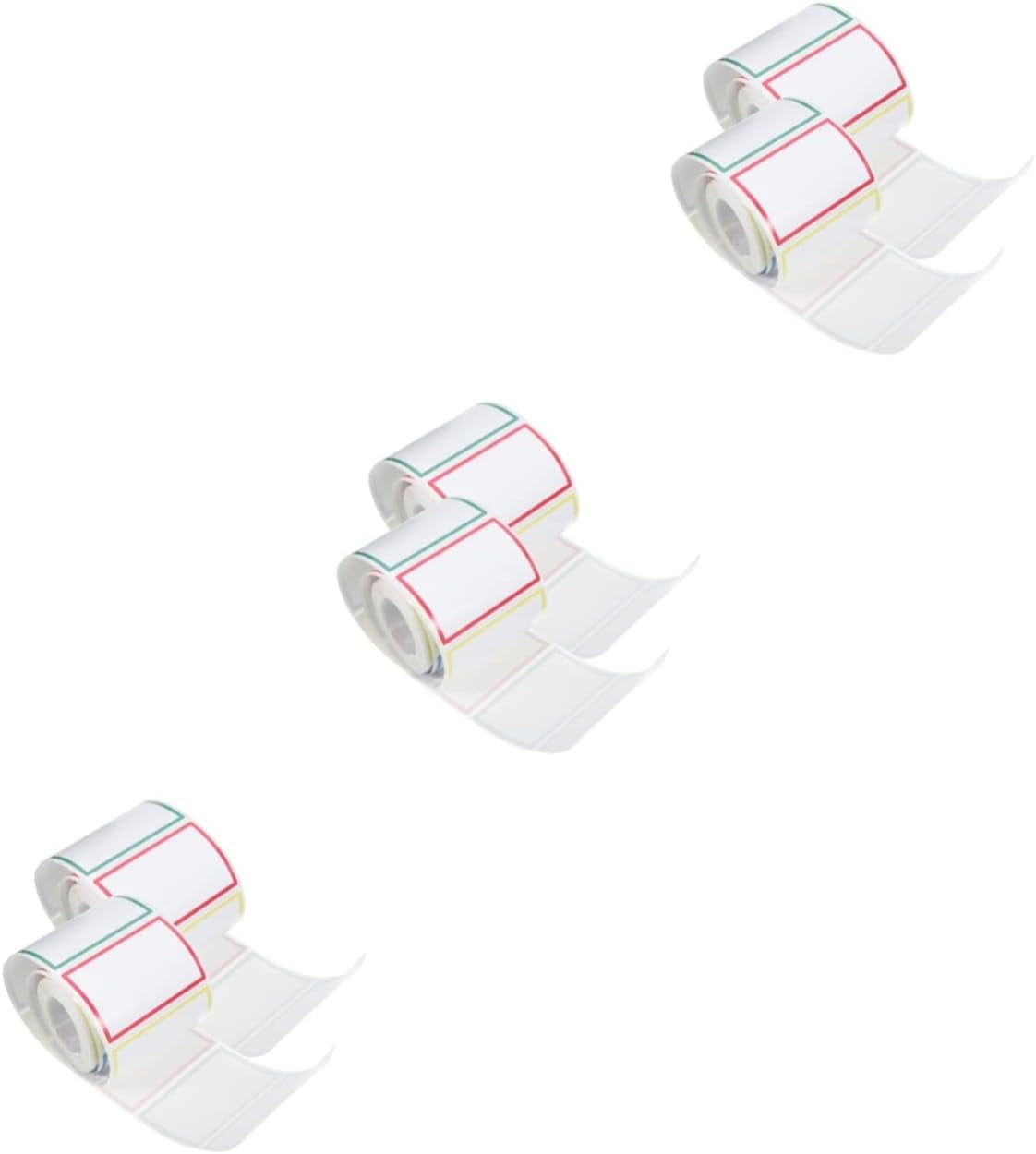 6 Rolls Label Sticker Name Sticker Blank Labels Blank Stickers Blank ...