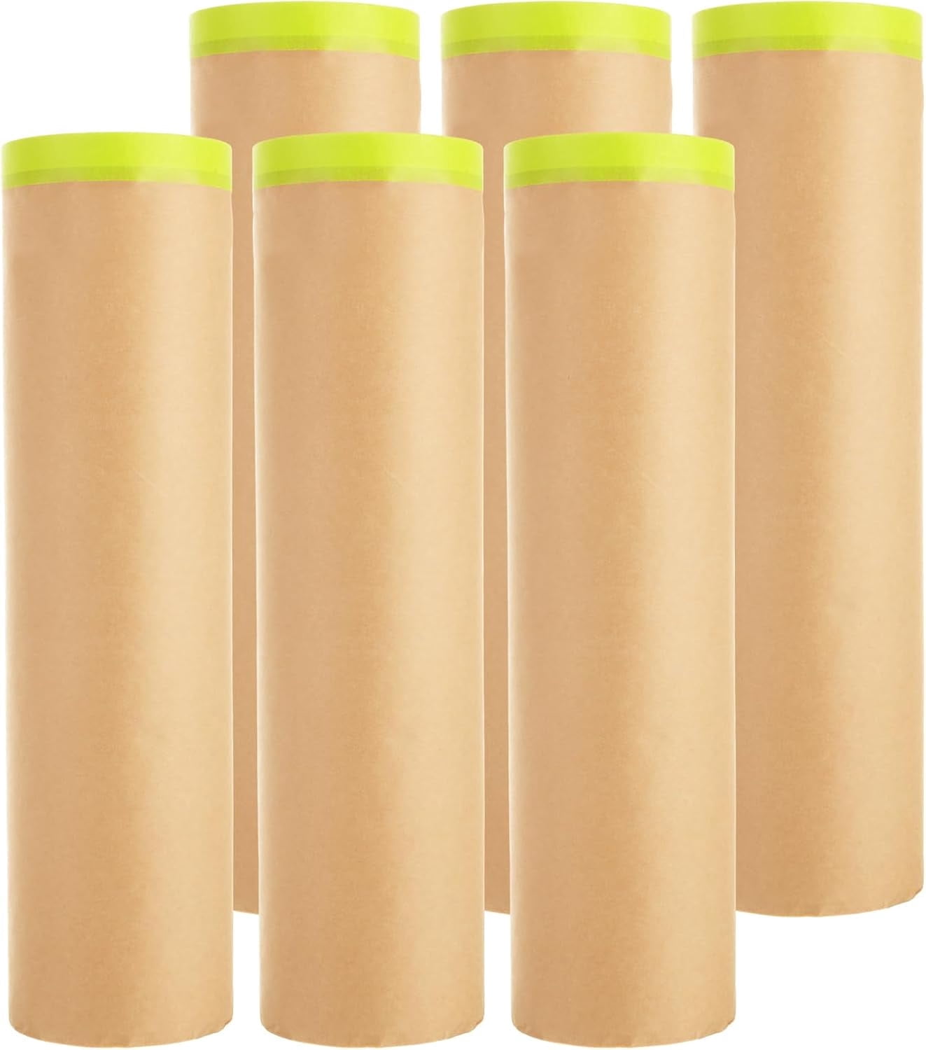 6 Rolls Masking Paper 45CM*15M feet Tape and Drape Painters Paper Pre ...