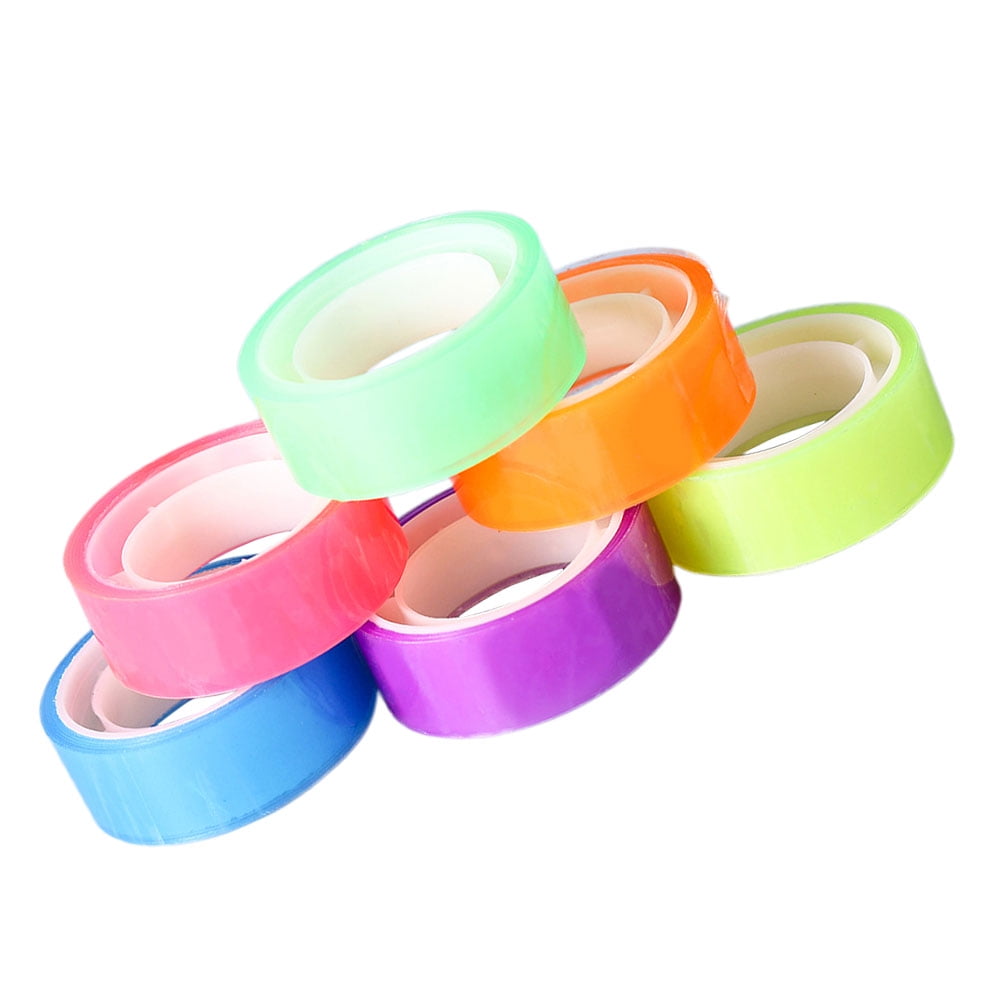 6 Rolls Paper Experiment Blotting Strip Color Transparent Tape Student ...