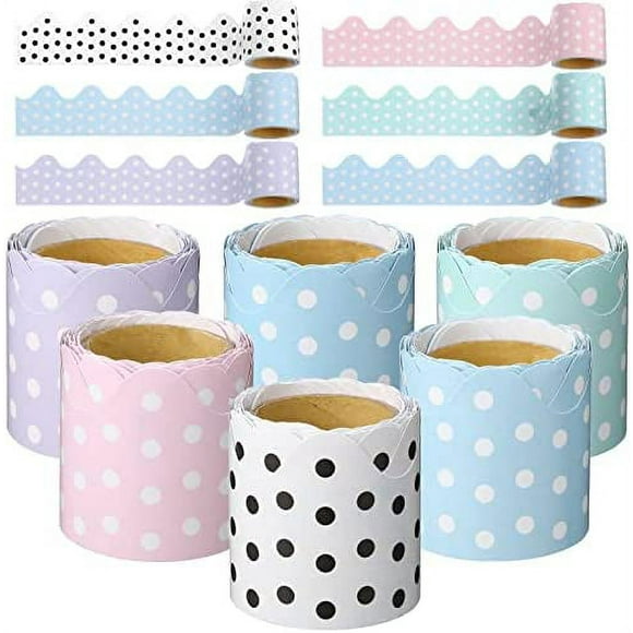 Blue Polka Dot Bulletin Board Border