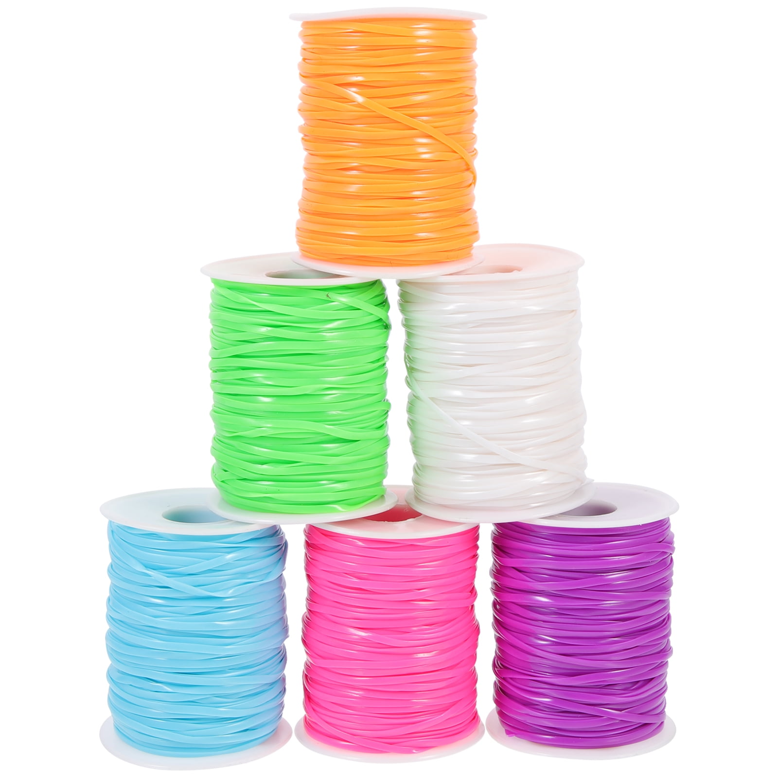 6 Rolls Pvc Wedding Décor Home Decoration Flat Braided Belt Craft Rope ...