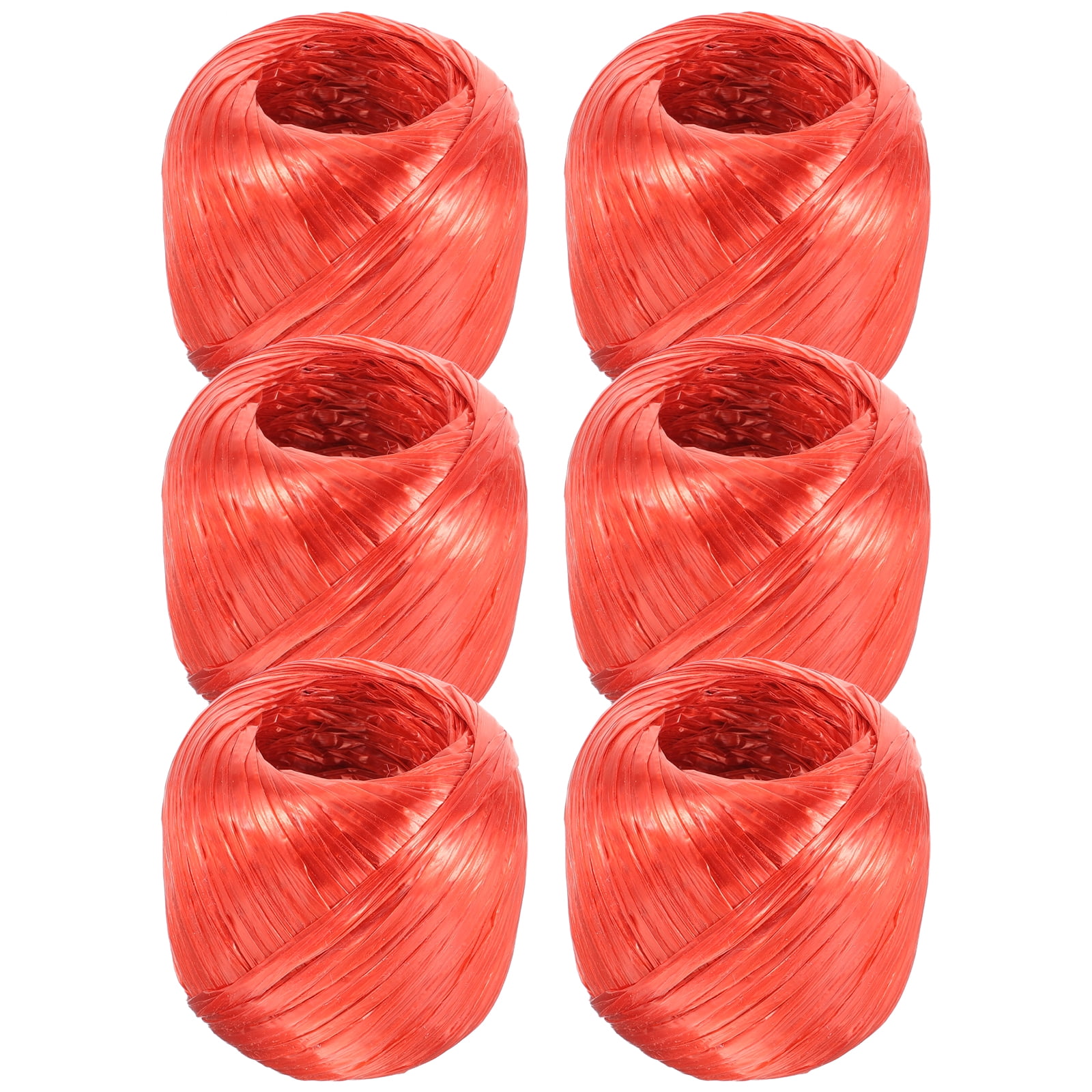HOMEMAXS 6 Rolls Red Plastic Binding Straps for Packing and Gardening ...