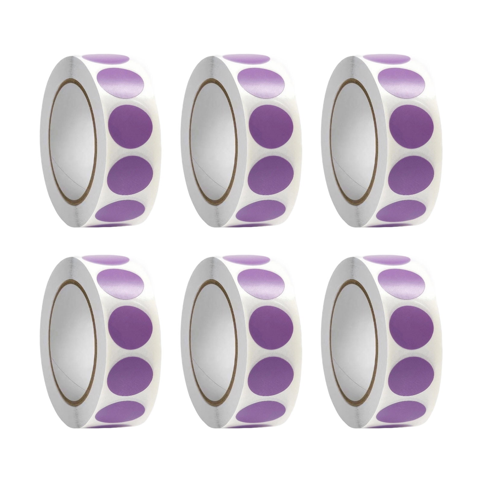 6 Rolls Red Dot Circular Stickers for Office School Organization, File ...