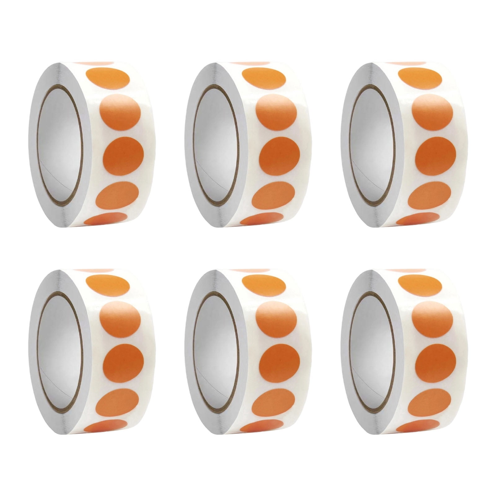 6 Rolls Red Dot Circular Stickers for Office School Organization, File ...