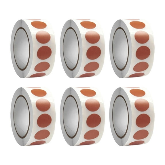 6 Rolls Red Dot Circular Stickers for Office School Organization, File ...