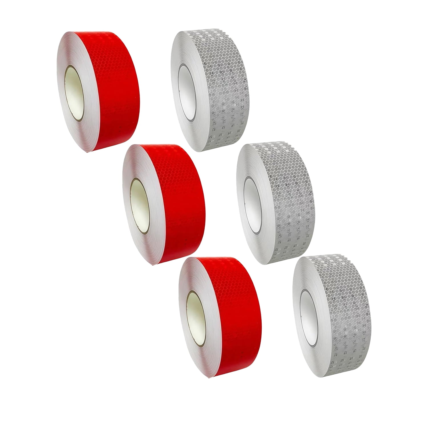 6 Rolls Reflective Tape Outdoor Waterproof, Reflective Warning Tape ...