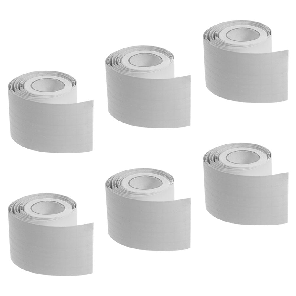 6 Rolls Self-adhesive Baseboard Flexible Molding Trim PVC Skirting ...