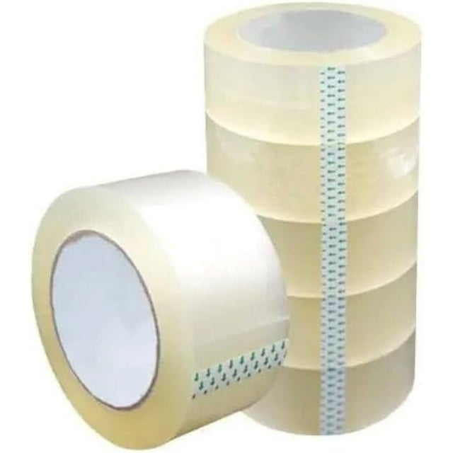 6 Rolls Shipping Packaging Box Packing Sealing Tape 1.6 mil 2" x 55 ...