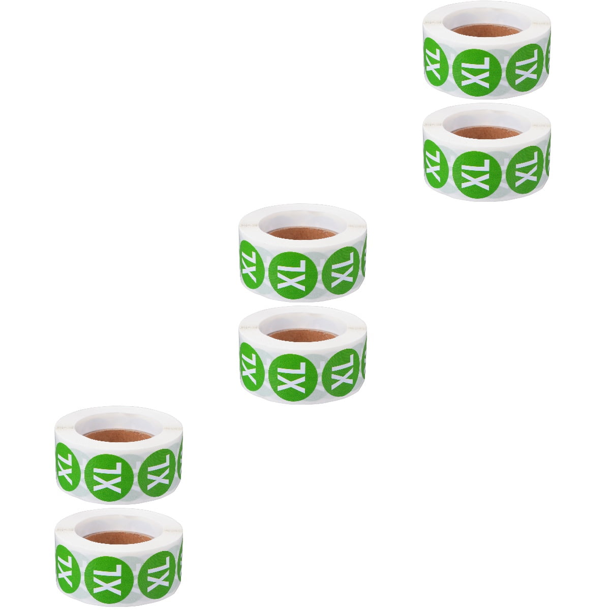 6 Rolls Sticker Labels Round Stickers Clothing Size Identification ...