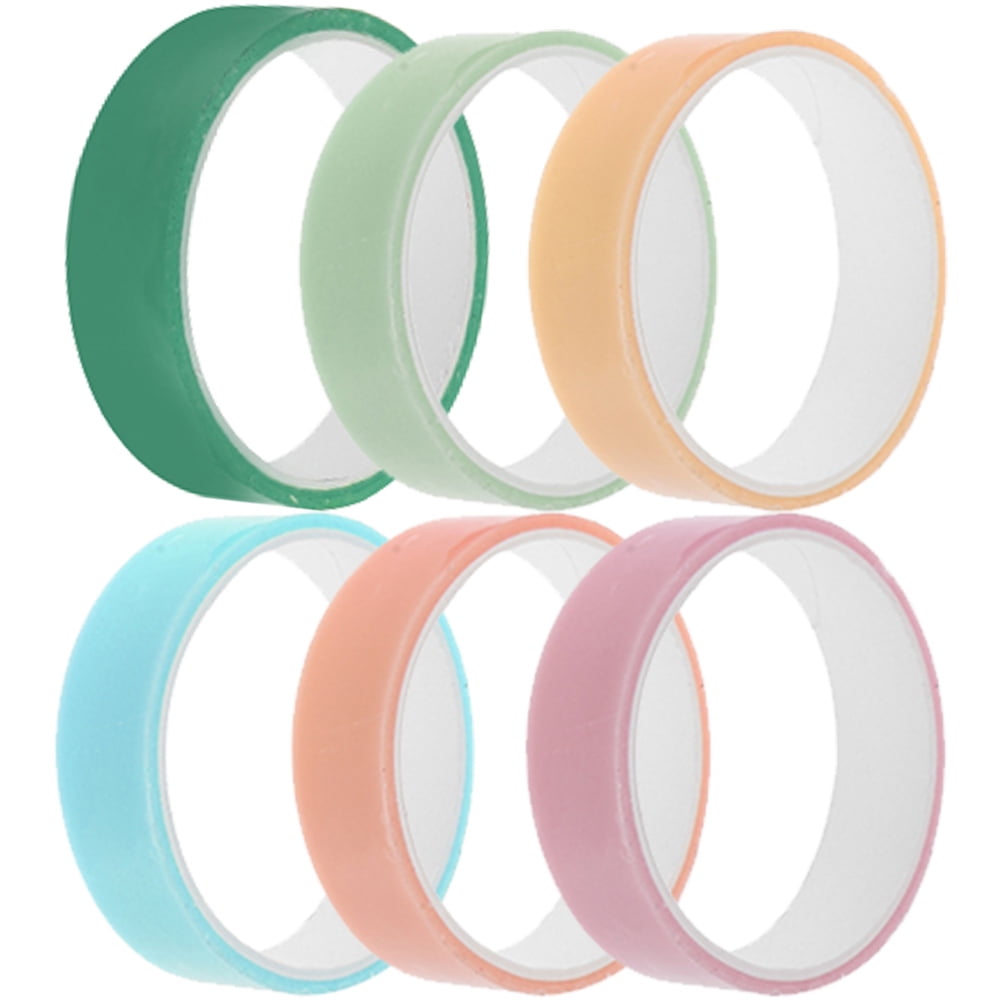 6 Rolls Tape Adhesive Craft for Play Sticky Color Colored - Walmart.com