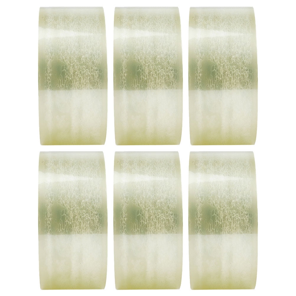 6 Rolls Tape Transparent Clear Tape Office School Classroom Home ...