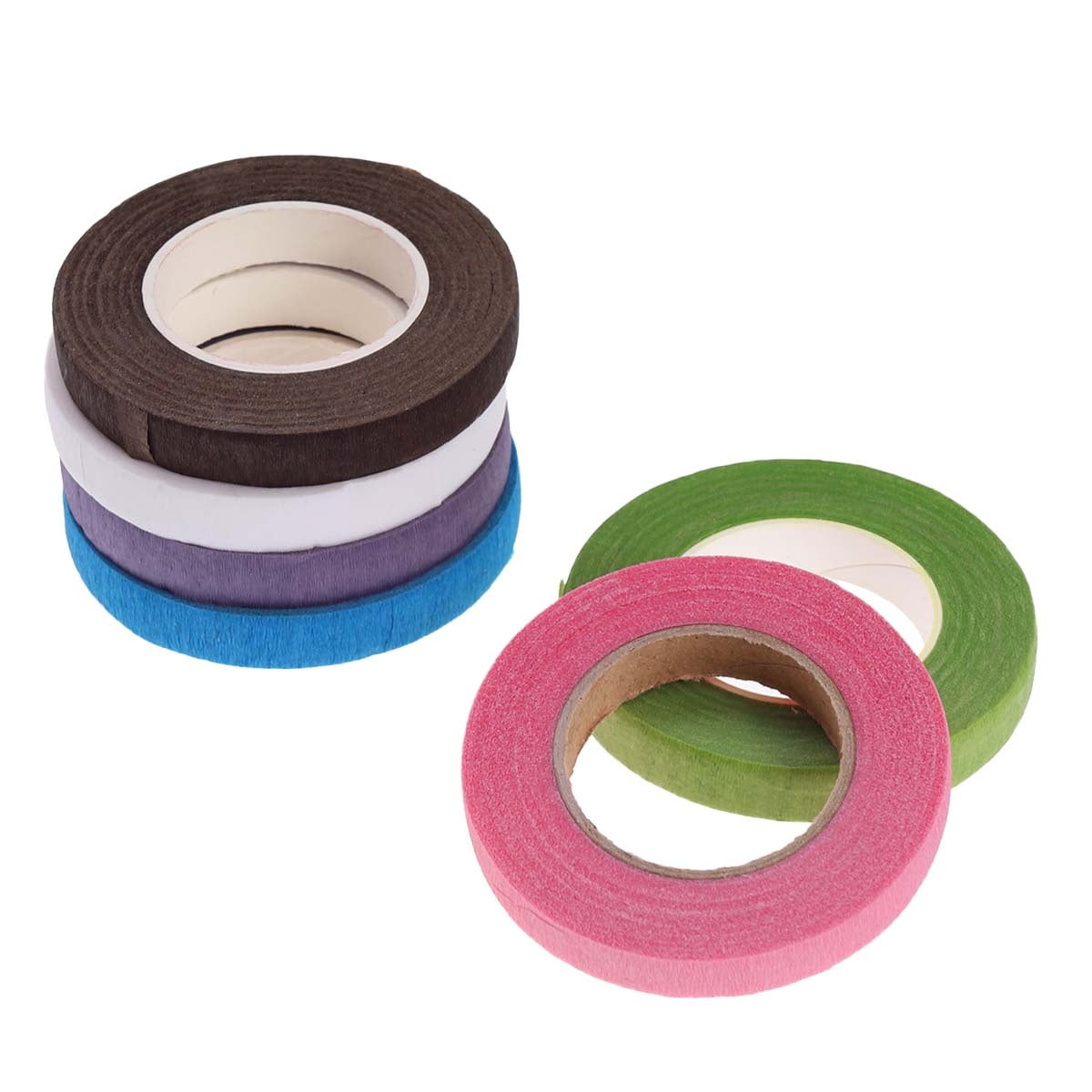 WHAMVOX 6 Rolls 30 Yard Floral Tapes Flower Stem Wrapping Packing Tapes ...