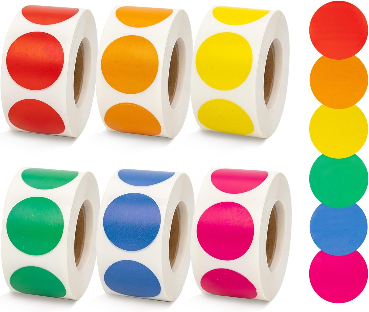 Greenadscape Organizing Colored Stickers Assorted Color for Paper ...