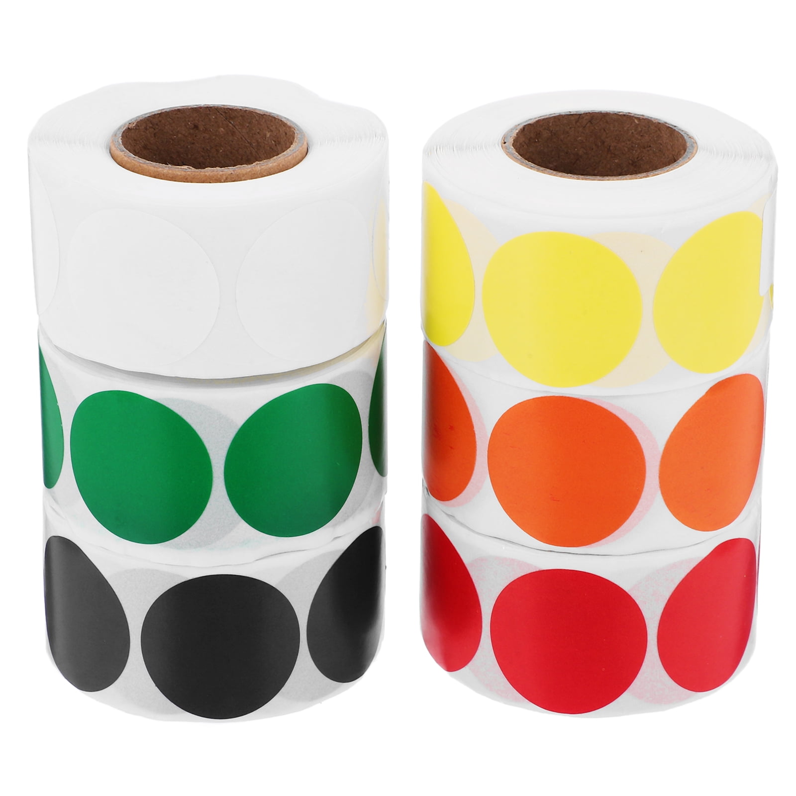 HOOWIFFY Assorted Color Dot Stickers Self Adhesive Round Labels for ...