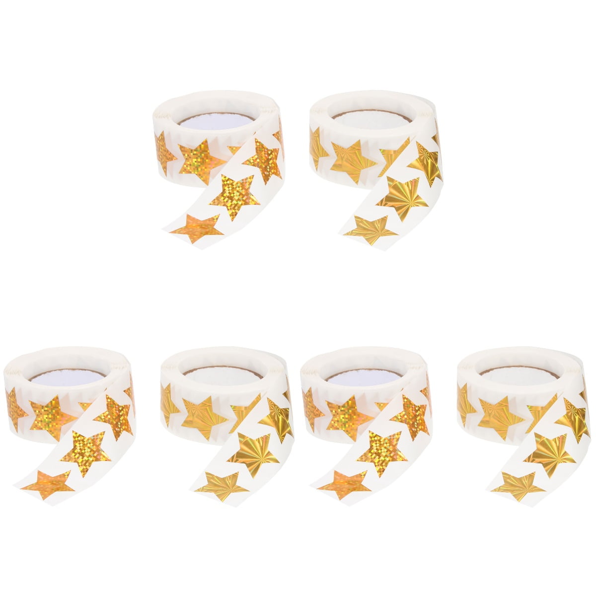 6 Rolls of Small Star Stickers Self-adhesive Kids Decals Gift Wrapping ...