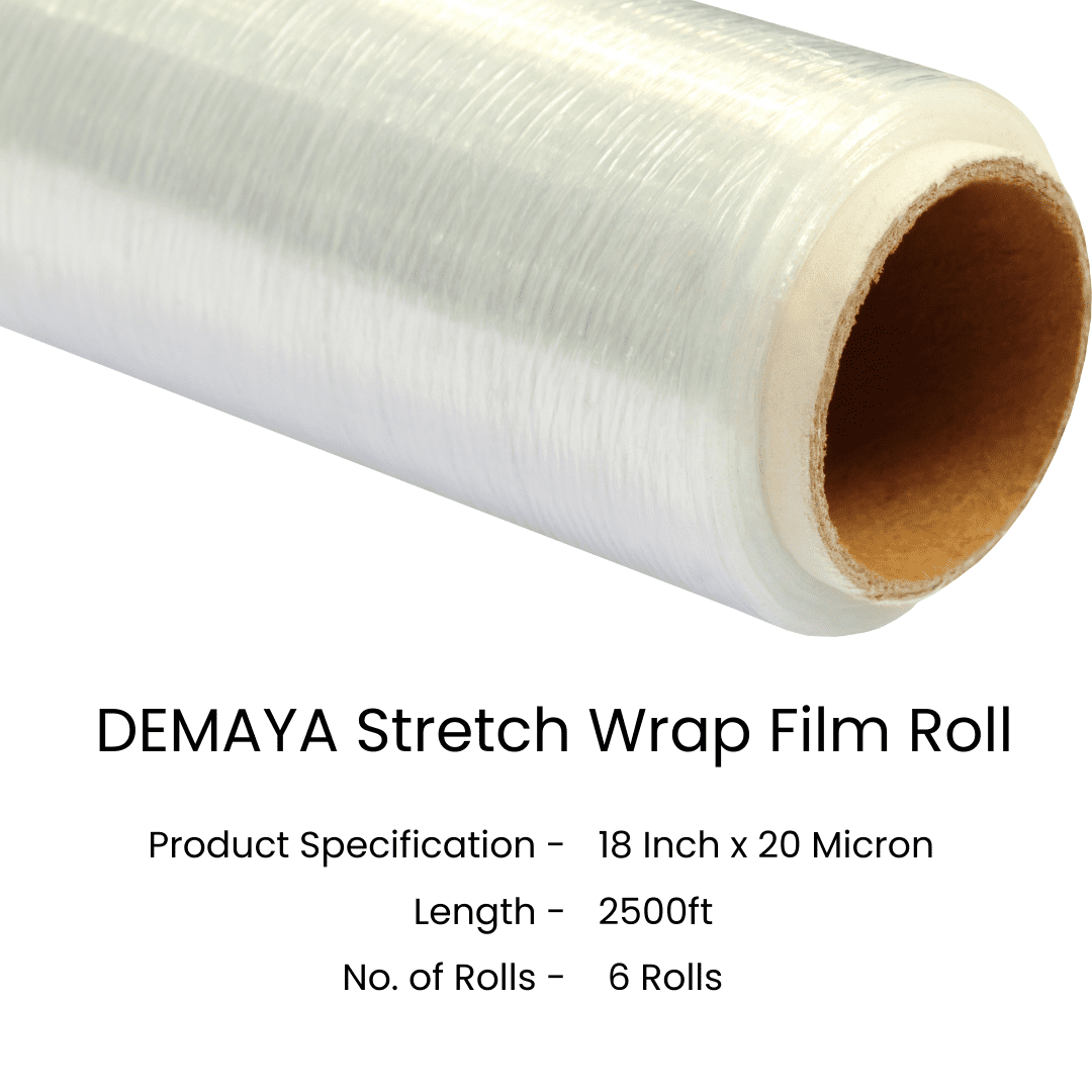 6 Rolls x 18" x 1500 FT x 80 Gauge Clear Heavy-Duty Shrink Wrap | Non ...