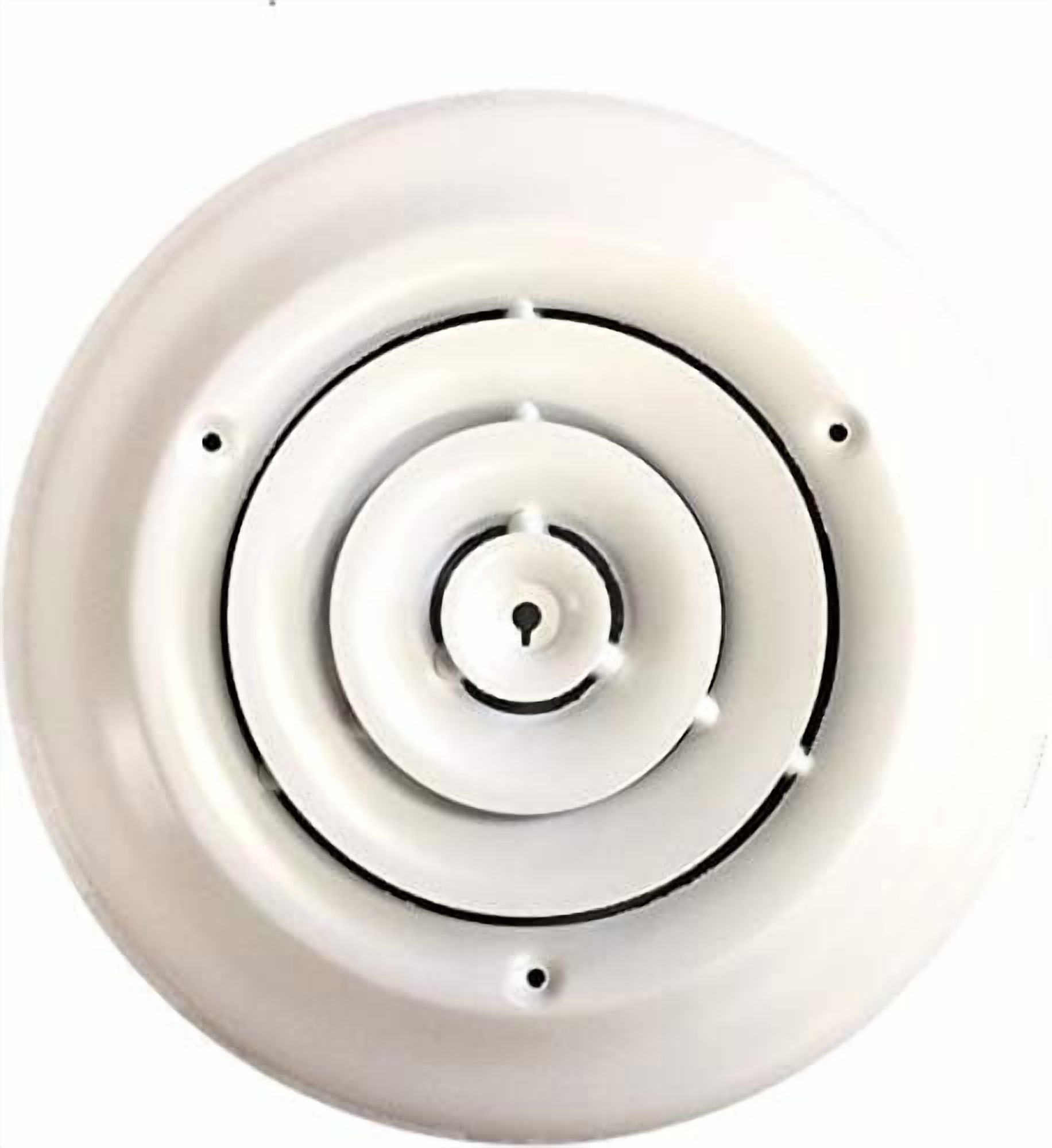 6" Round Ceiling Diffuser White Powder Coated with Outside Dimension of ...