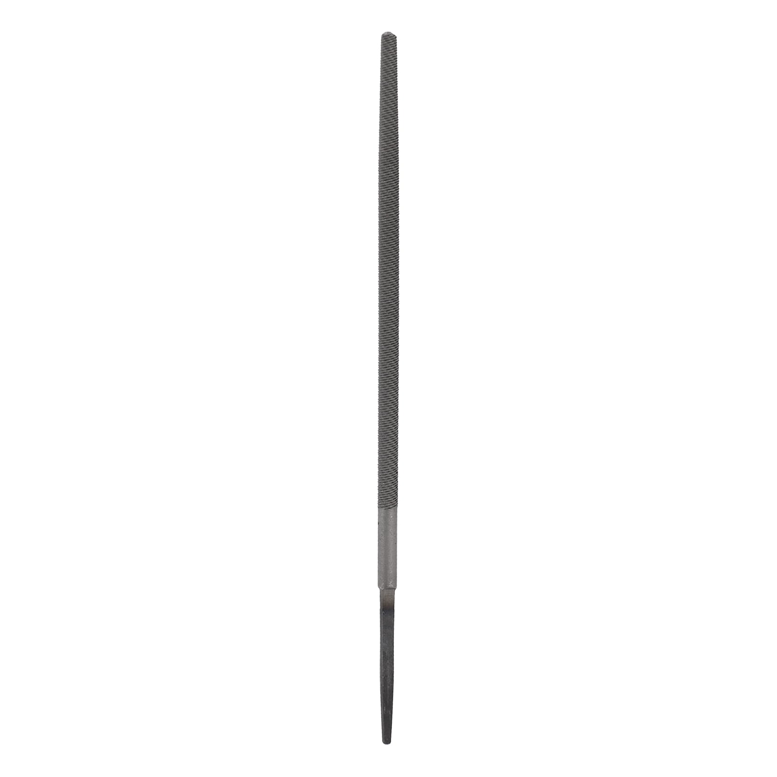 6" Round Medium Cut File Medium Metal File without Handle, Grey ...