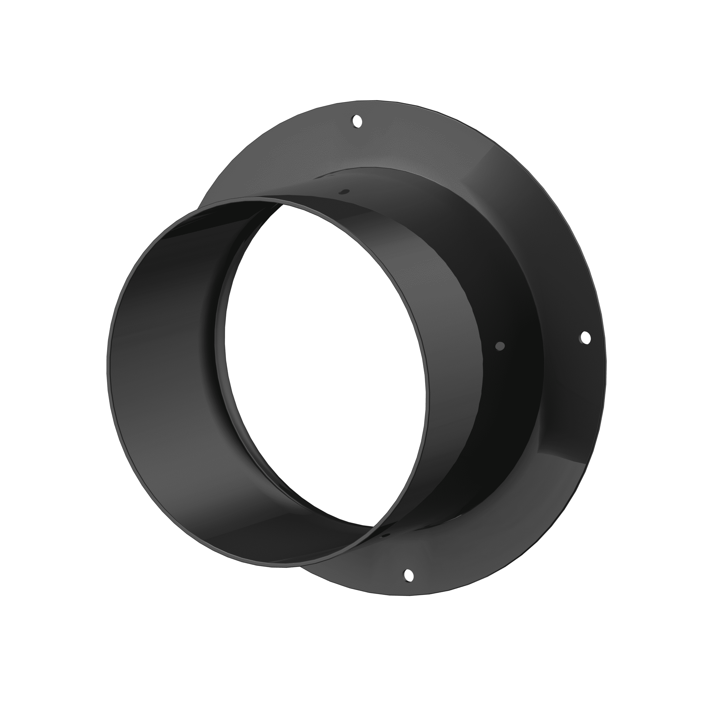 6'' ABS Round Plastic Flange for Kitchen Hood Ventilator Tube & Pipe ...