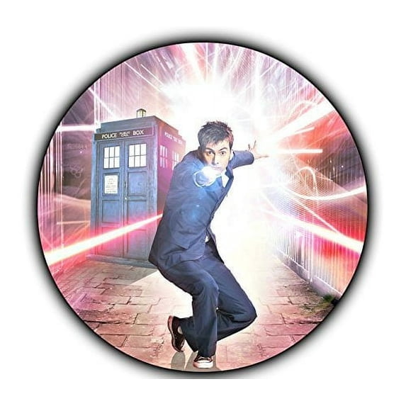 6" Round Pre-Cut Doctor Who Tardis Birthday Edible Image Cake Topper By ...