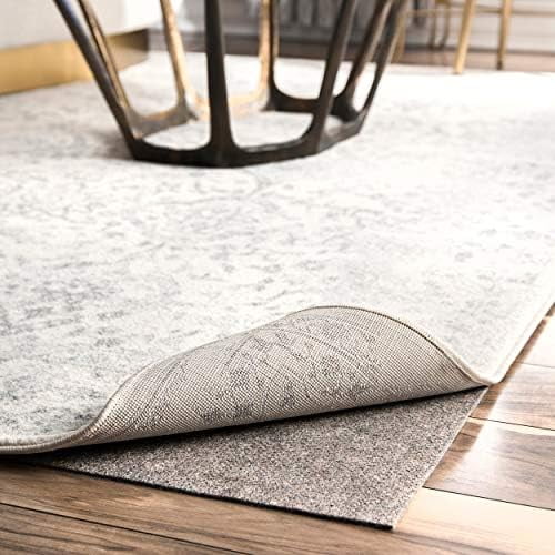 6' Round Premium Eco-Friendly Felt Rug Pad, 1/8 " Thick Low Profile ...
