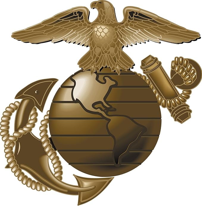 6" Round US Marines Emblem Edible Image Cake Topper By TNCT - Walmart.com