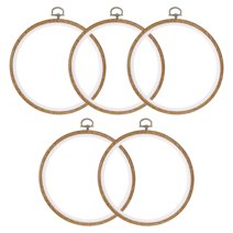 Maydear 6 Pack Embroidery Hoops Bamboo Circle Frame for Crafts Set ...