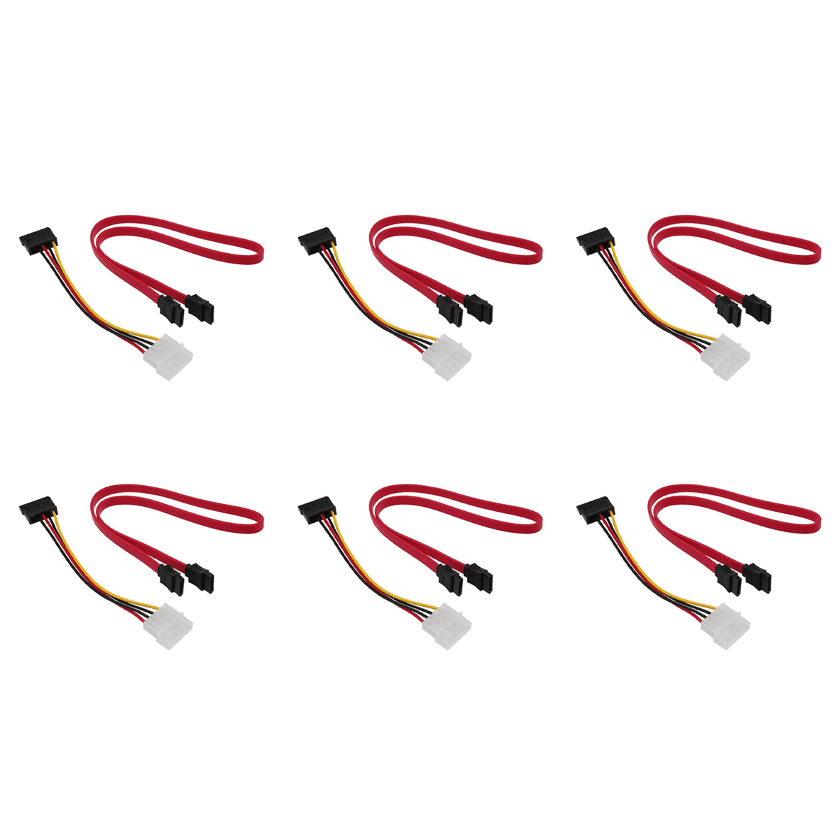 6 Power Adapter Cable and 6 Data Cable - Walmart.com