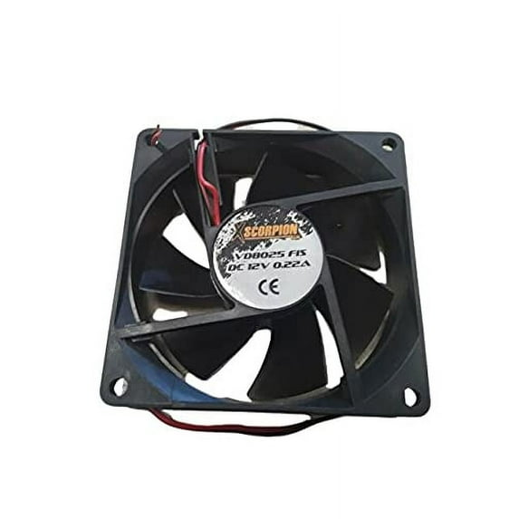 6" SQ Rotary Cooling Fan 1 1/2" DEEP High Output 12V Marine Automotive ...