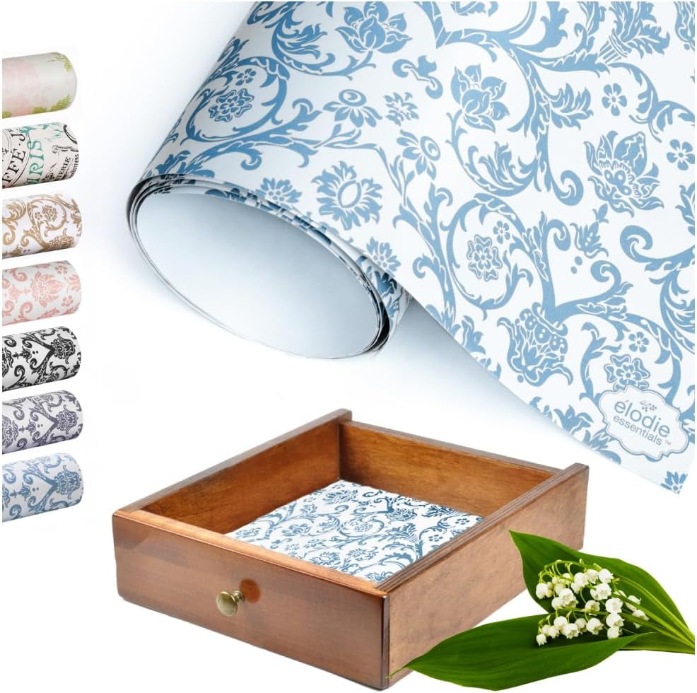 6 Scented Drawer Liners for Closet Shelves, Home Essentials, Cabinets ...