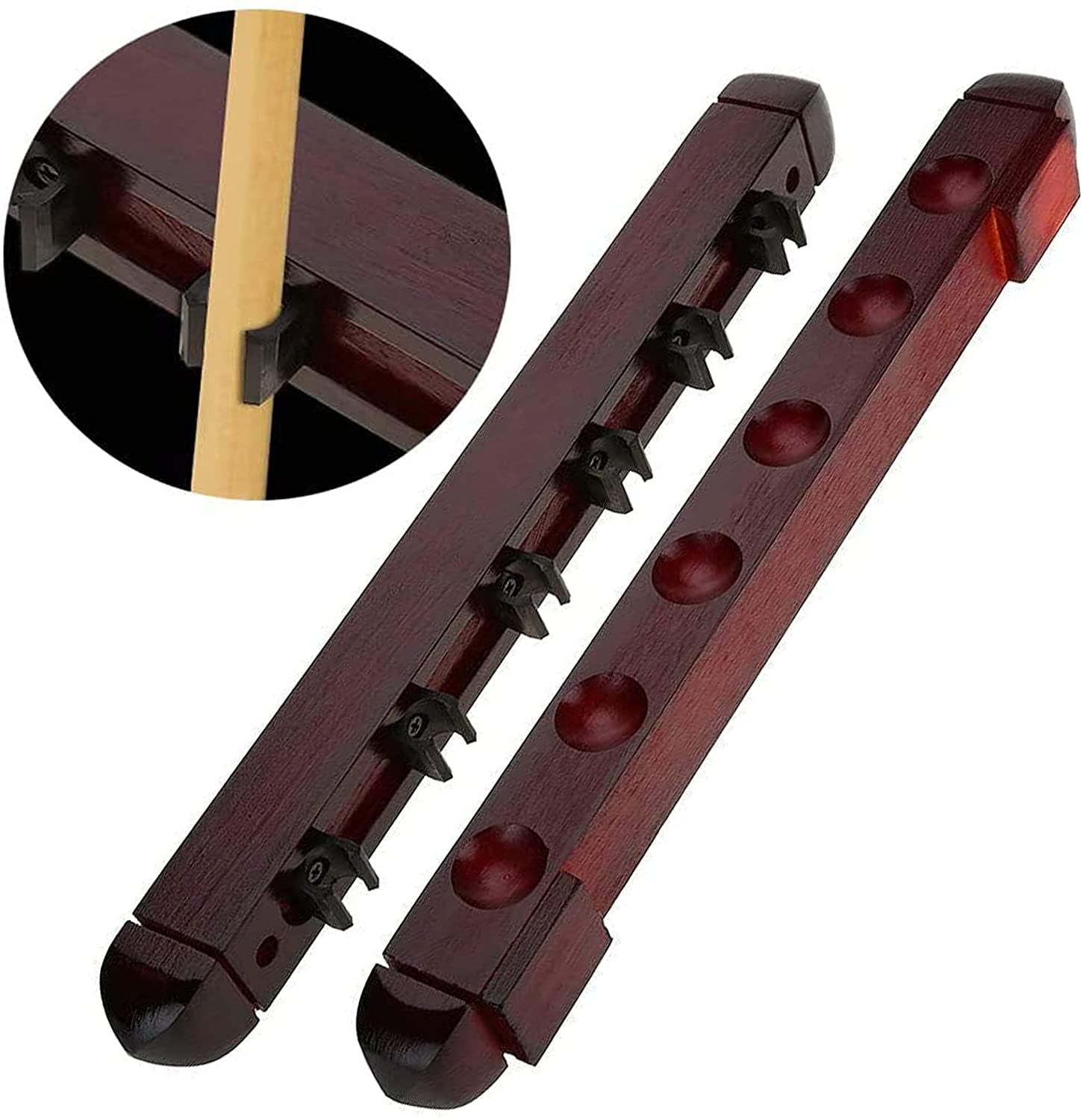 6 Seater Billiard Stand, Billiard Cue Rack Wall Mounted Pool Cue Rack ...