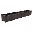 6-Section Planter Box, Large Raised Planter Box, Outdoor Self Watering ...