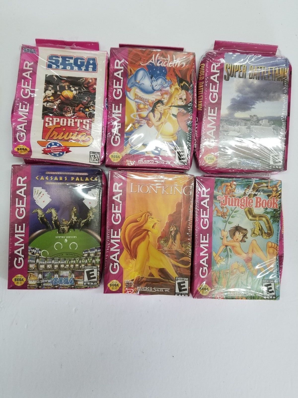 6 Sega Game Gear Games WCrushed Boxes - Aladdin, Philippines | Ubuy