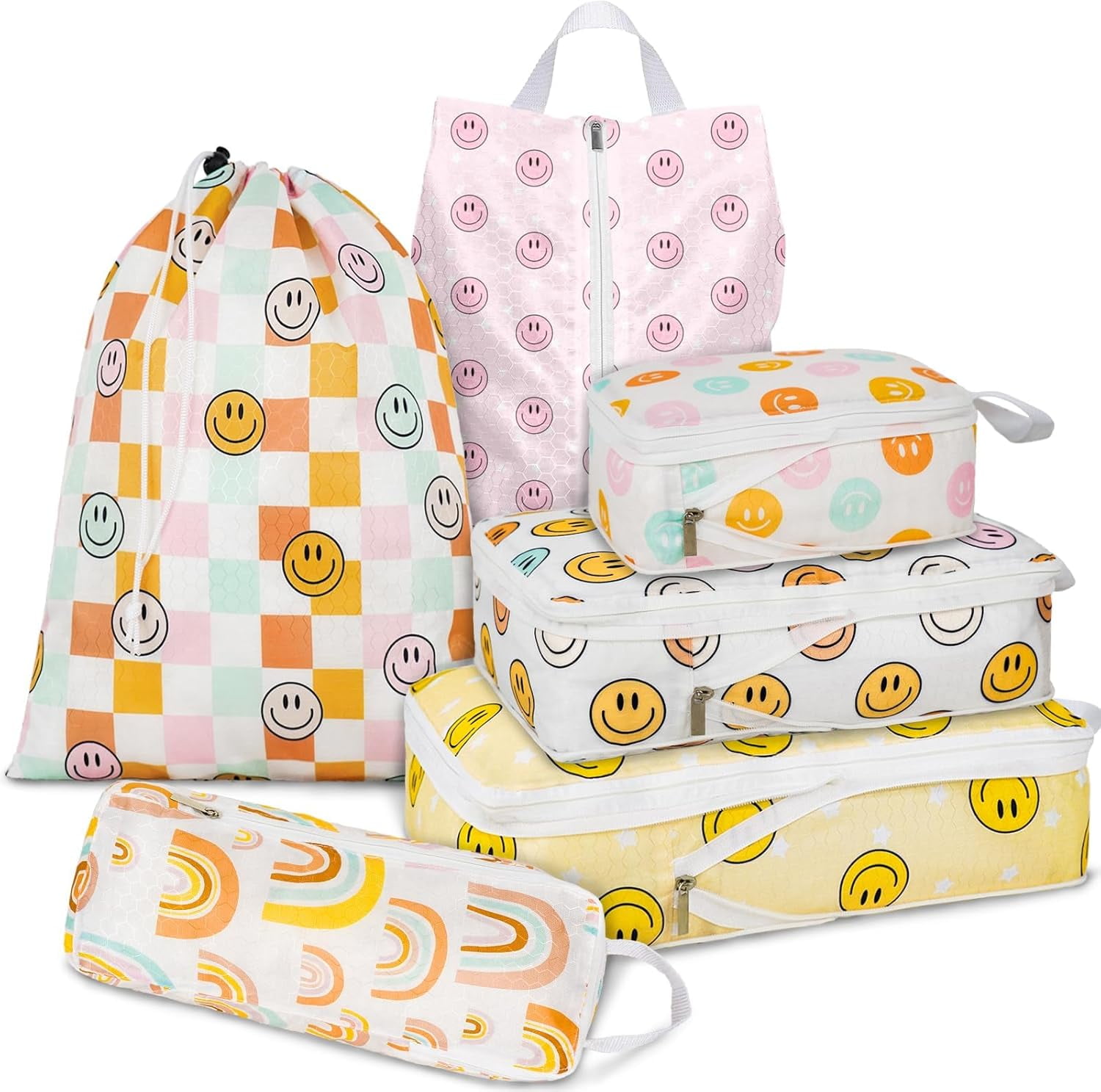 6 Set Compression Packing Cubes Compressed Storage Bags for Carry ...