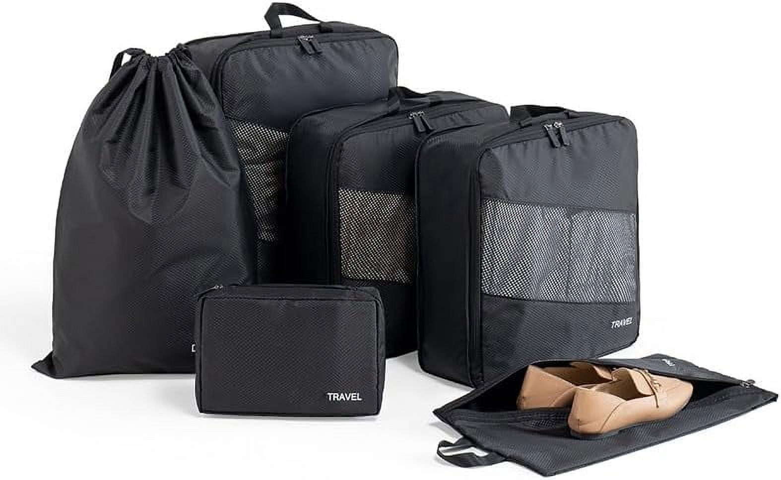 6 Set Compression Packing Cubes For Travel- Effortless Organization ...